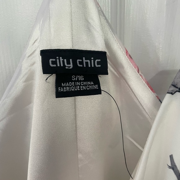 City Chic | Dresses | City Chic Maxi Pink Lily White Floral Cold ...